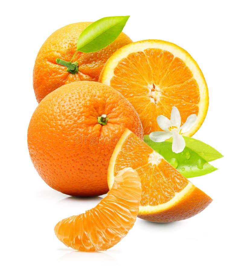 Orange Frucht getrennt stockbild. Bild von reif, gesund - 51198387