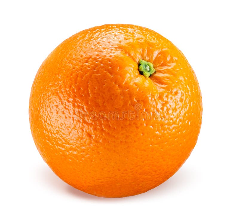 Orange Frucht Lokalisiert Auf Weiß Stockfoto - Bild von orange ...