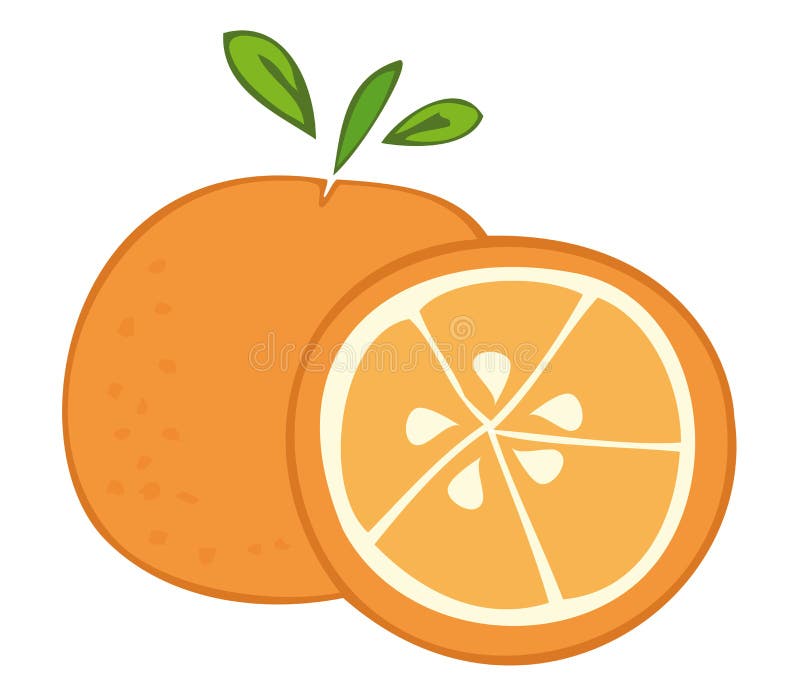 Nice Tangerine Cartoon Isolated Stock Vector - Illustration of element ...
