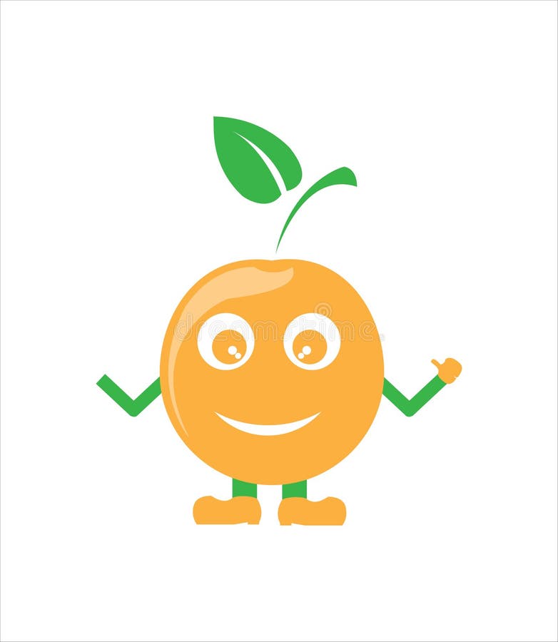 Orange Fruit Animated Logo Design Stock Illustration - Illustration of ...