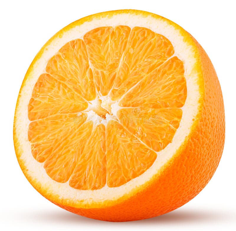 Orange fruit cut in half stock photo. Image of organic - 105173714