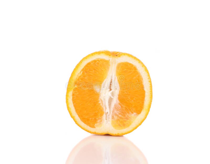 Orange fruit half. stock photo. Image of color, sliced - 41923328