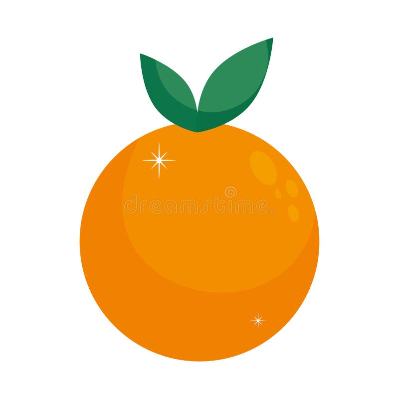Orange fruit icon stock vector. Illustration of orange - 273129016