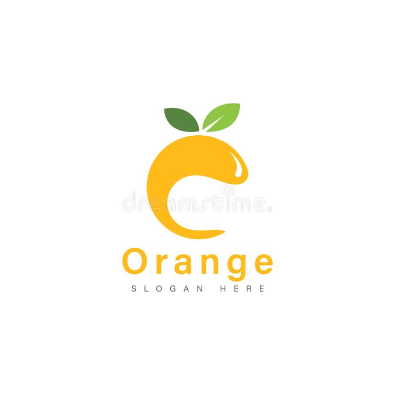 Orange Fruit Logo Design Vector Icon Illustration Design Stock Vector ...