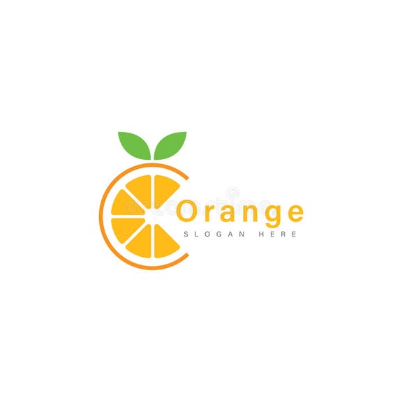 Orange Fruit Logo Design Vector Icon Illustration Design Stock Vector ...