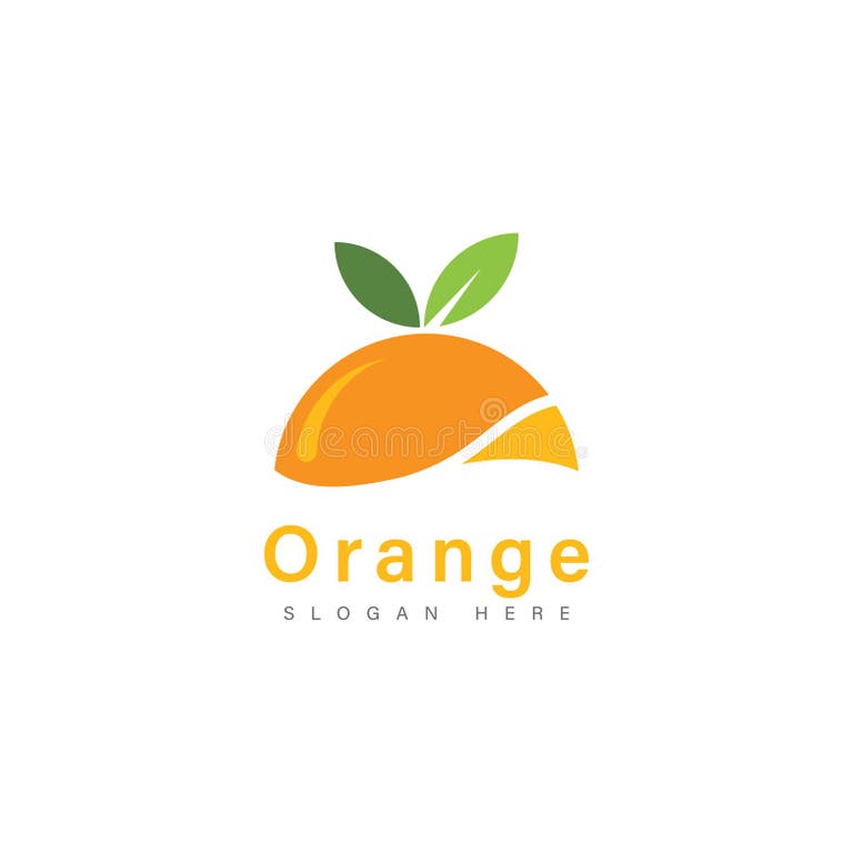 Orange Fruit Logo Design Vector Icon Illustration Design Stock Vector ...