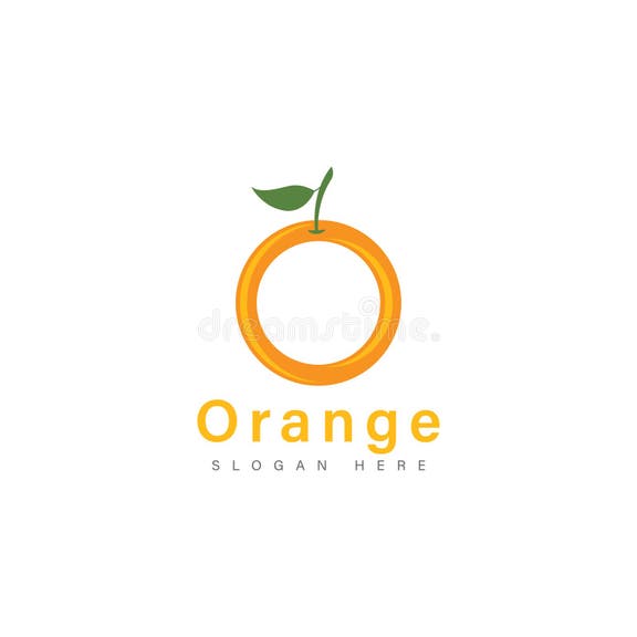 Orange Fruit Logo Design Vector Icon Illustration Design Stock Vector ...