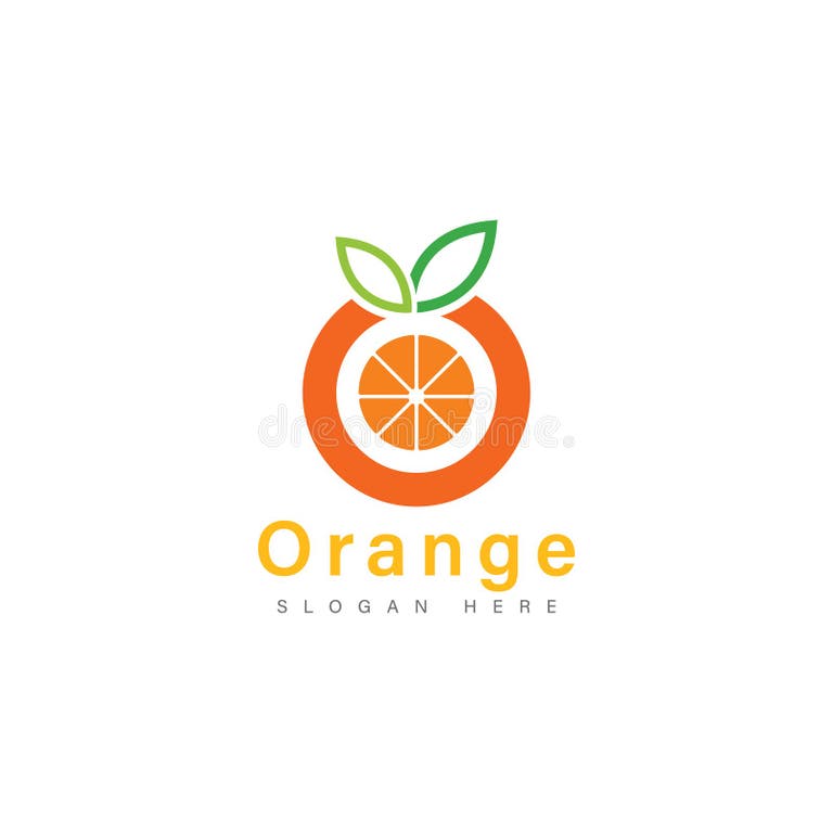 Orange Fruit Logo Design Vector Icon Illustration Design Stock Vector ...