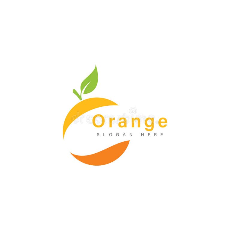 Orange Fruit Logo Design Vector Icon Illustration Design Stock Vector ...