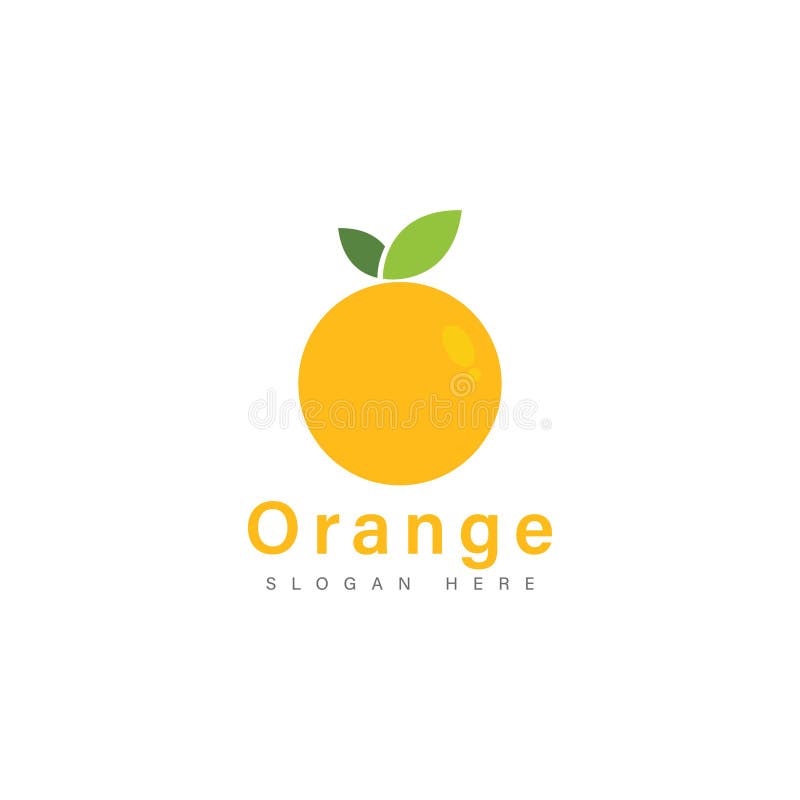 Orange Fruit Logo Design Vector Icon Illustration Design Stock Vector ...