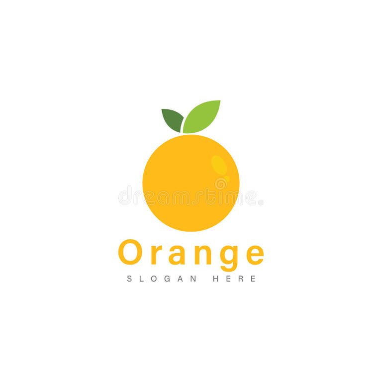 Orange Fruit Logo Design Vector Icon Illustration Design Stock Vector ...