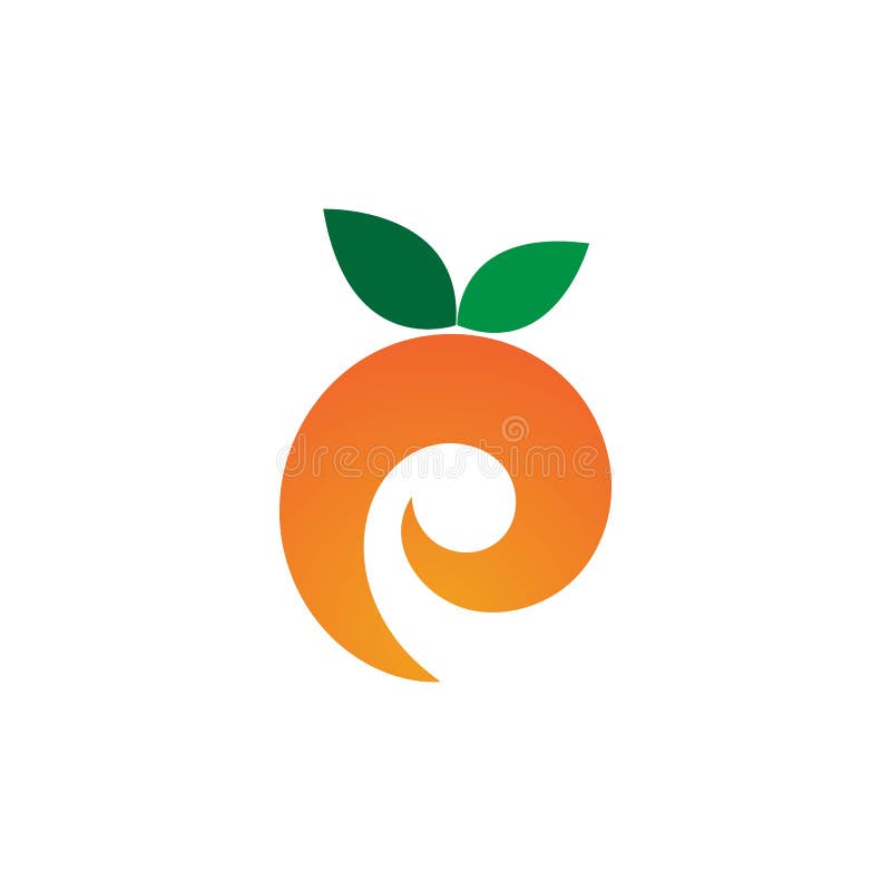 Orange fruit logo stock vector. Illustration of icon - 184596790