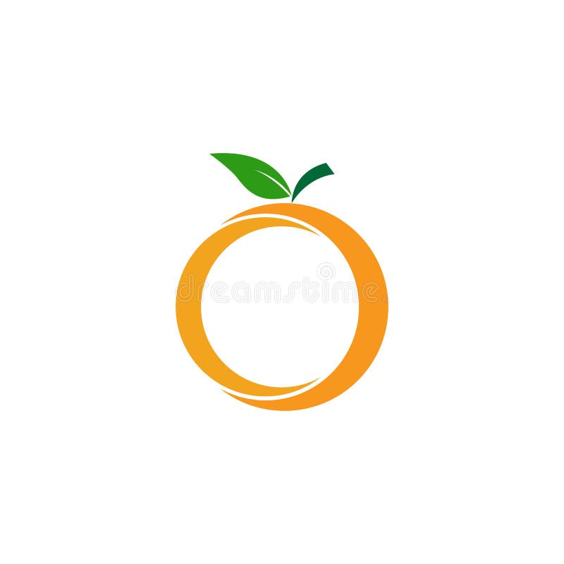 Orange fruit logo stock vector. Illustration of vegetarian - 184596831