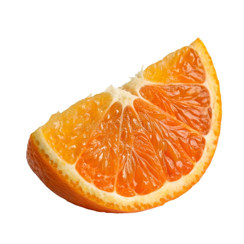 Orange Fruit. Orang Slice Isolate on White Stock Image - Image of ...
