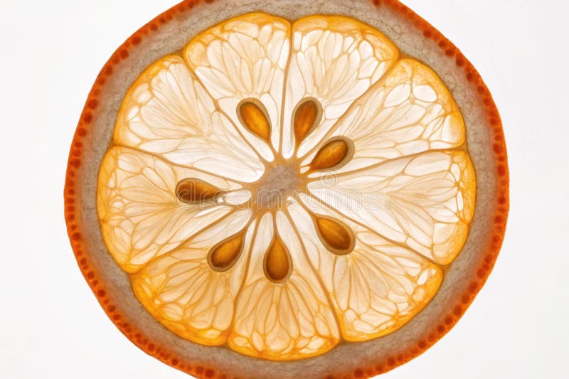 Orange Fruit , X-ray Closeup, Macro Photography, Translucent Material ...
