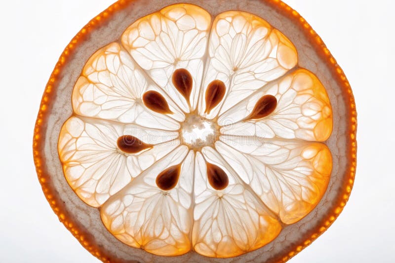 Orange Fruit , X-ray Closeup, Macro Photography, Translucent Material ...