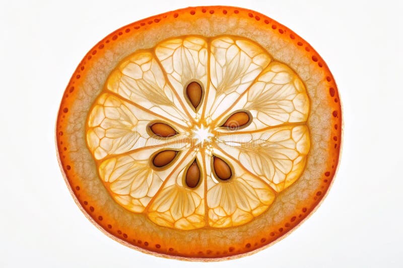 Orange Fruit , X-ray Closeup, Macro Photography, Translucent Material ...