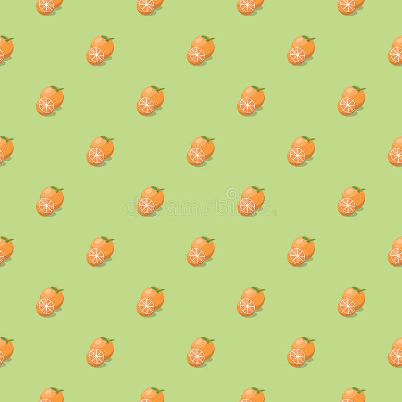 Orange Fruit Seamless Pattern. Vegan Organic Eco Product Background ...