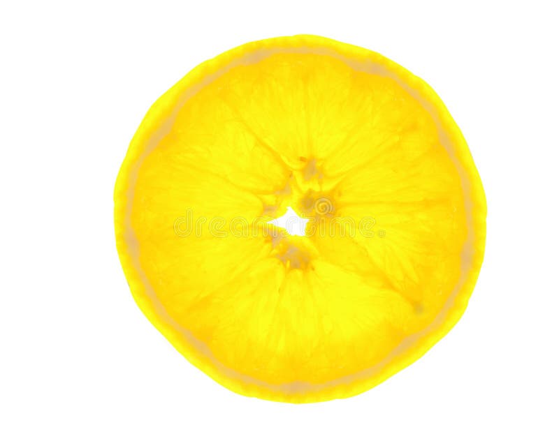 Orange Fruit Section Cut Isoated on White Stock Photo - Image of ...