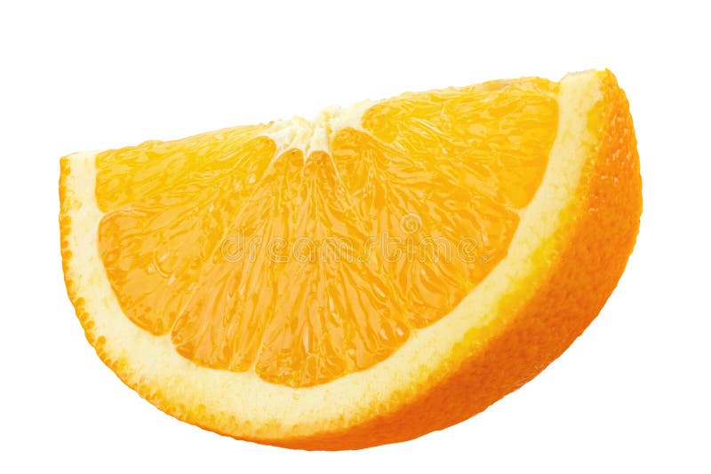 Orange Fruit. Orange Slice Isolate on White Background Stock Image ...