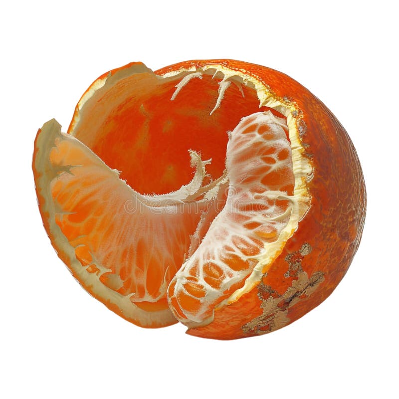 Orange Fruit Slice on Transparent Background - Ai Generated Stock Illustration - Illustration of ...