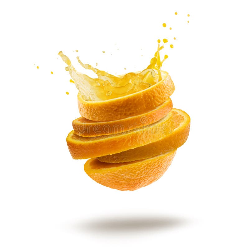 Orange fruit splash stock image. Image of ingredient - 265613117
