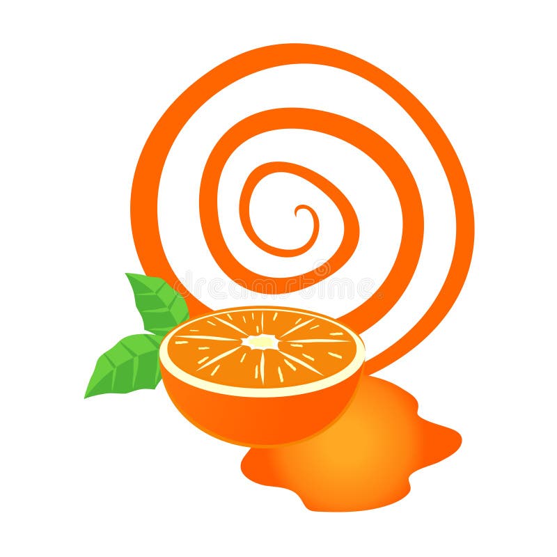 Orange fruit symbol stock vector. Illustration of diet - 70851859