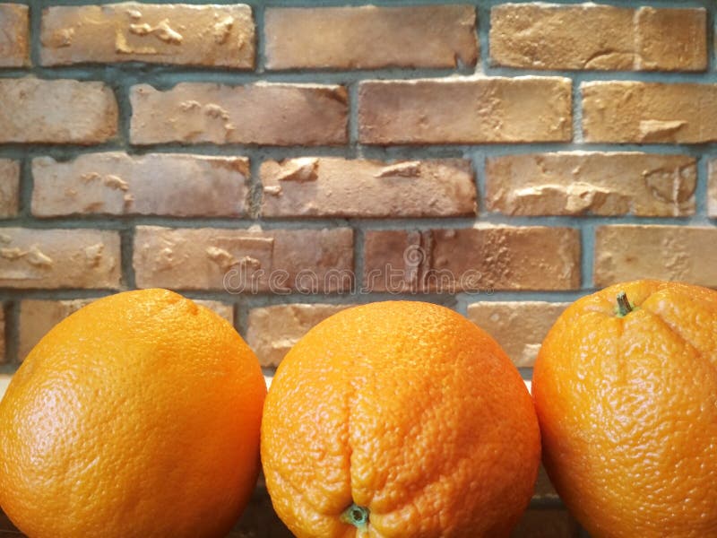 Orange Fruits Background Many Orange Fruits - Orange Fruit on Brick ...