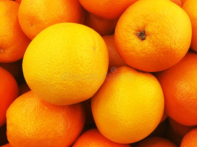 Orange Fruits - Pile Stack of Oranges Stock Image - Image of food ...