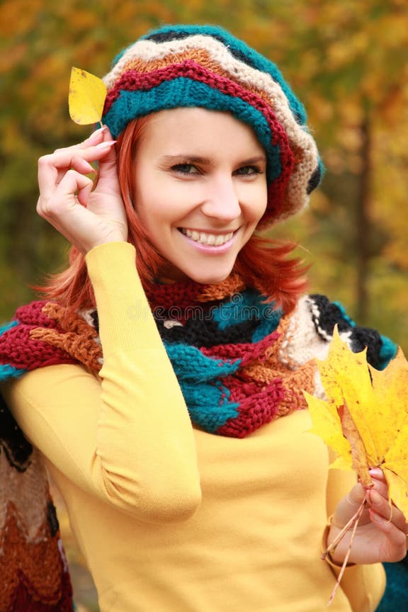 Orange fun stock photo. Image of girl, recreational, jacket - 11328138