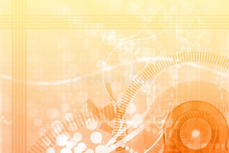 Orange Fun Template Abstract Billboard Background Stock Illustration ...