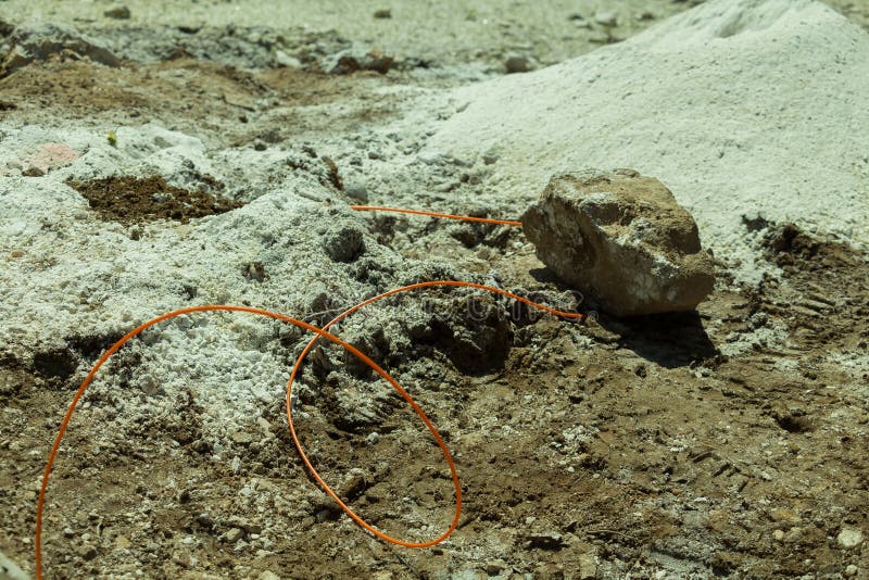 Orange fuse stock image. Image of explosives, detonator - 63033257