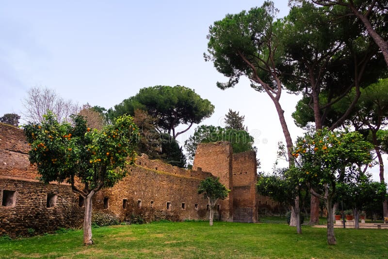 The Orange Garden in Rome, on an Autumn Day Stock Photo - Image of ...