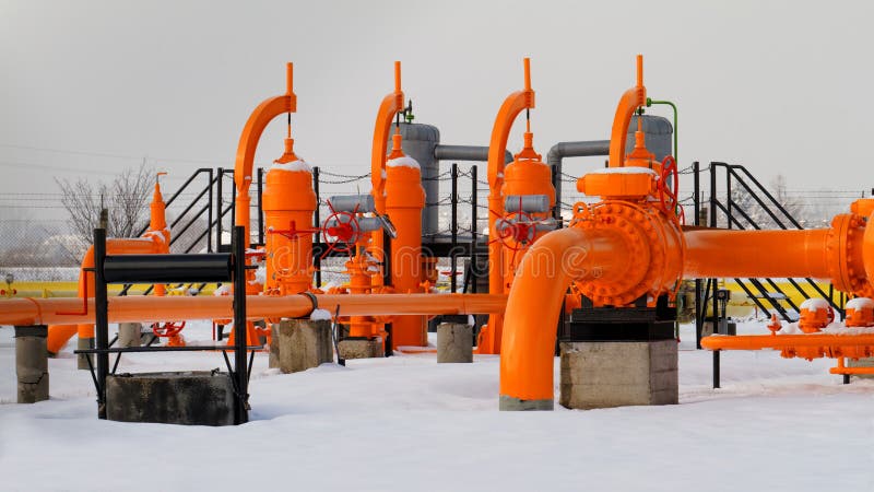 Orange gas pipe stock image. Image of line, metal, pipeline - 34451085