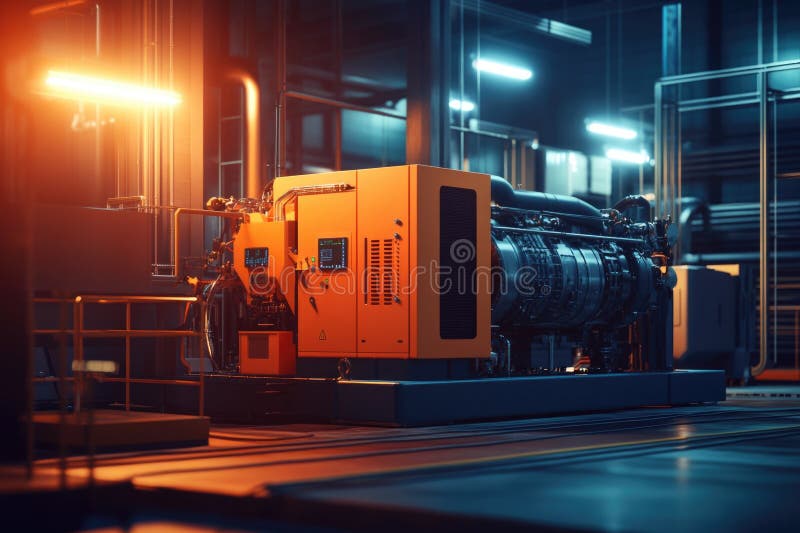 Orange Generator Inside Building Stock Photos - Free & Royalty-Free ...