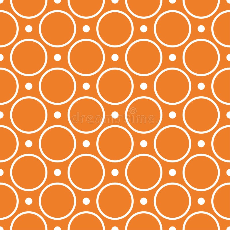 Orange Geometric Design. Seamless Pattern Stock Vector - Illustration ...
