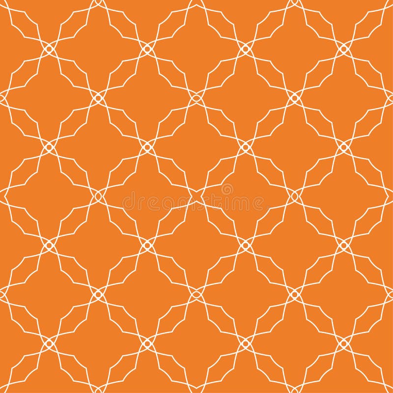Orange Geometric Design. Seamless Pattern Stock Vector - Illustration ...