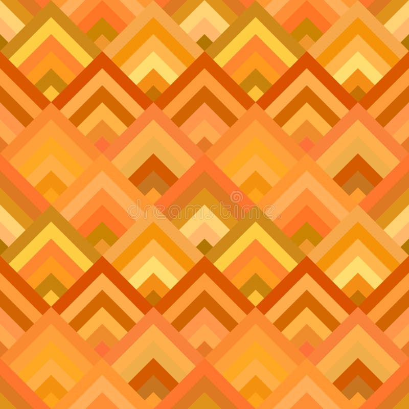 Orange Geometric Diagonal Curved Shape Mosaic Pattern Background Stock ...