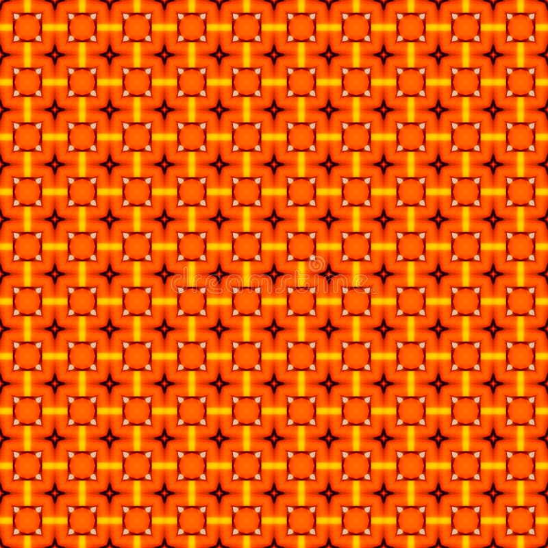 Orange Geometric Mosaic Detailed Seamless Textured Pattern Background ...