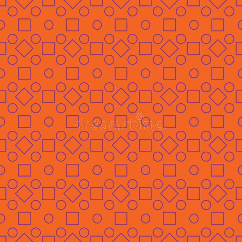 Orange geometric pattern stock vector. Illustration of symmetry - 131180497