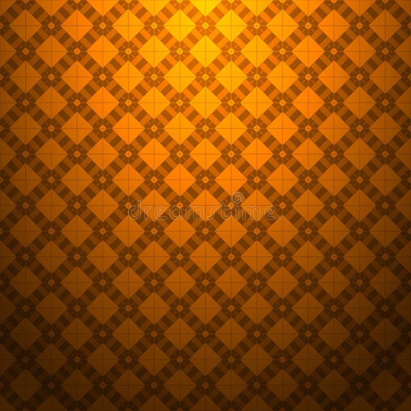 Orange Geometric Seamless Pattern Stock Illustration - Illustration of ...
