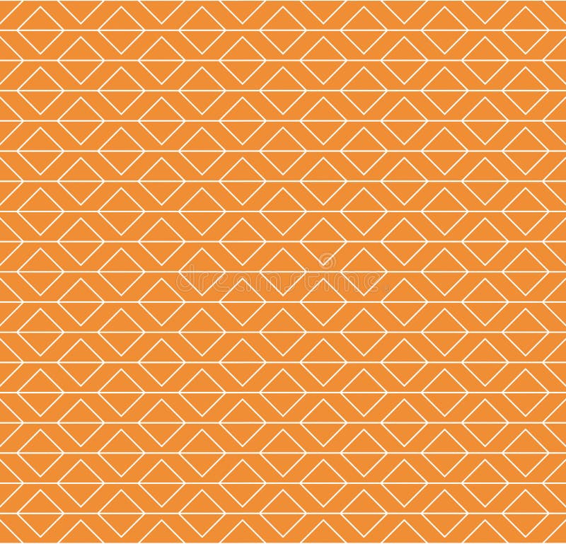 Orange Geometric Seamless Pattern Stock Illustration - Illustration of ...