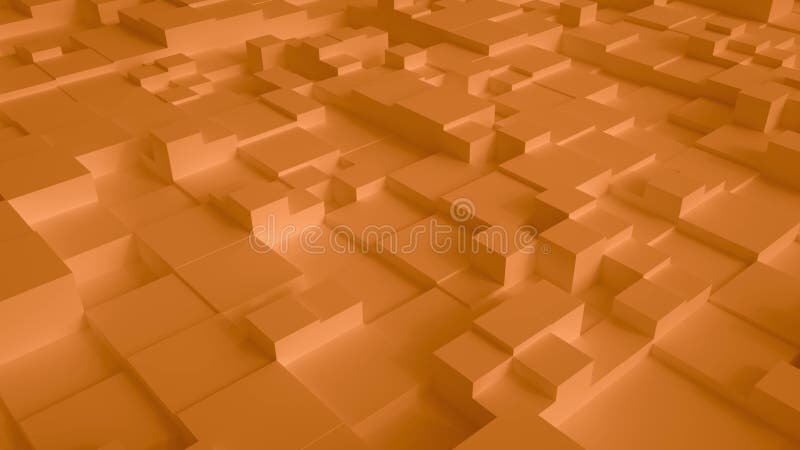 Orange Geometric Square Wall Waving Background. Seamless Loop 4K UHD ...