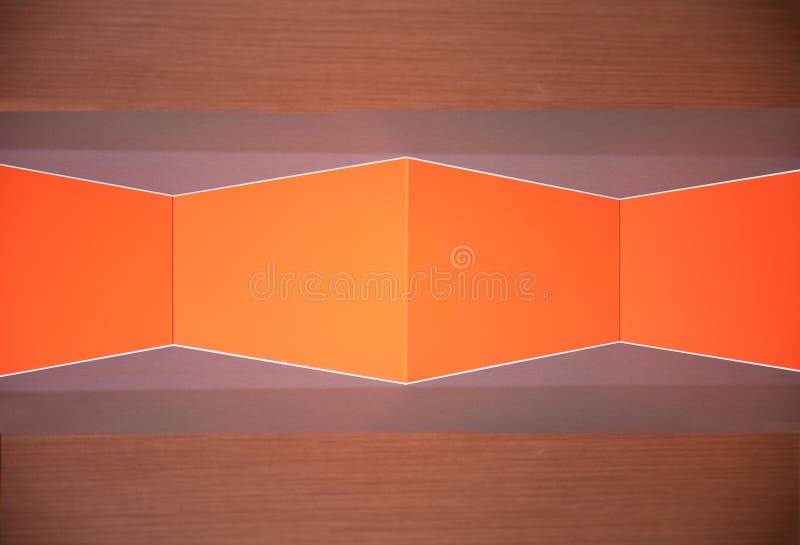 Orange geometry wall stock image. Image of hexagon, geometric - 144270629