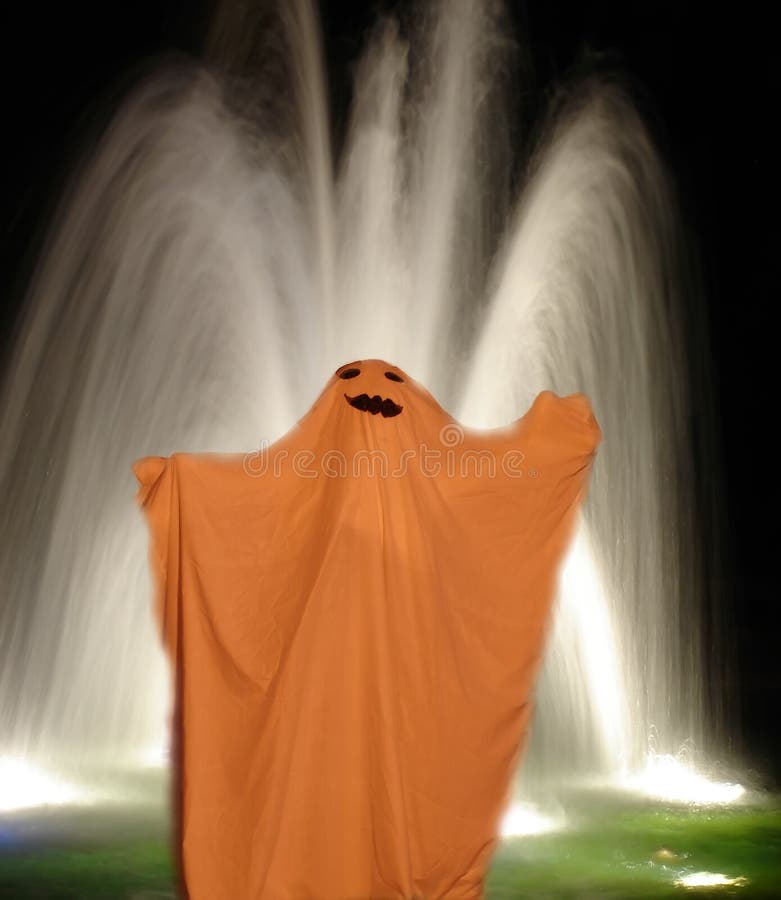 Orange ghost stock image. Image of blurred, spinechilling - 770367