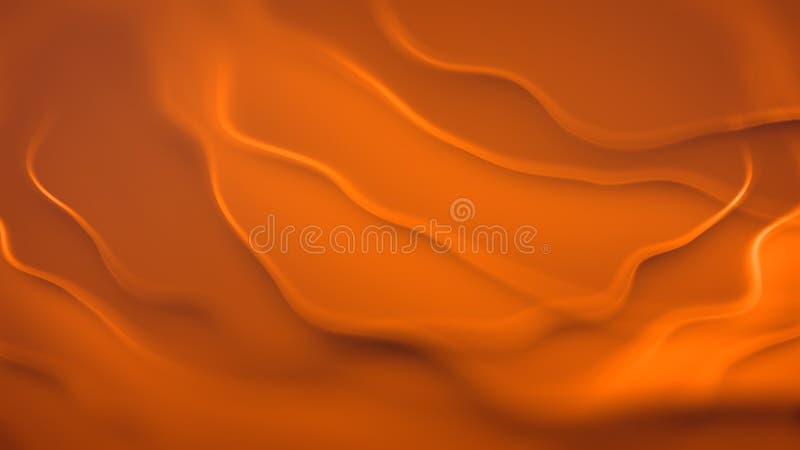 Orange Ghostly Misty Winking Volumetric Forms - Abstract 3D Rendering ...
