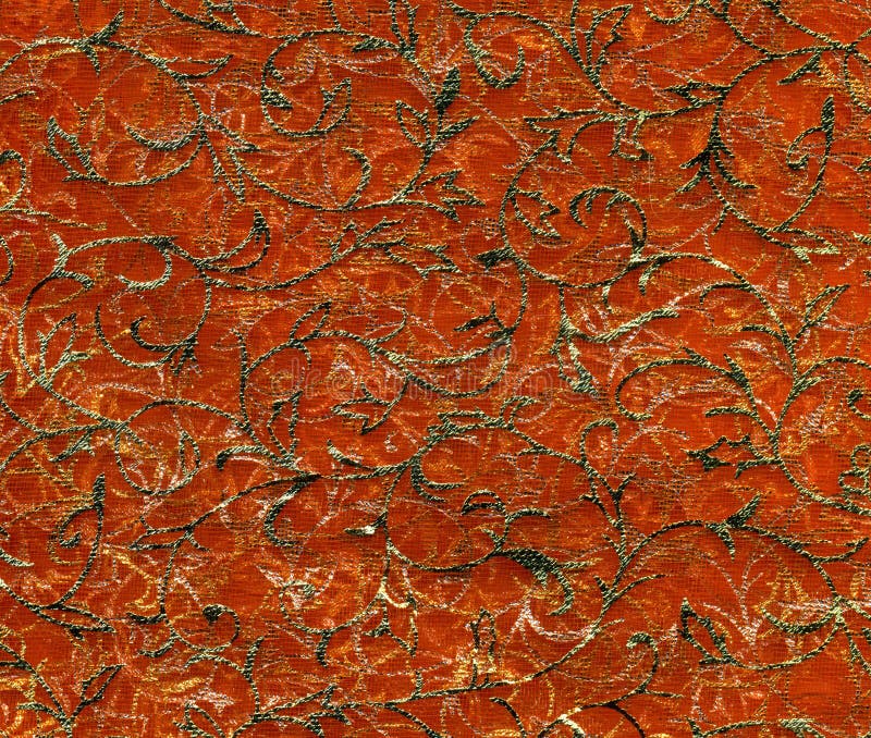 Orange Gift Wrapping Paper Texture Stock Image - Image of wrap, branch ...