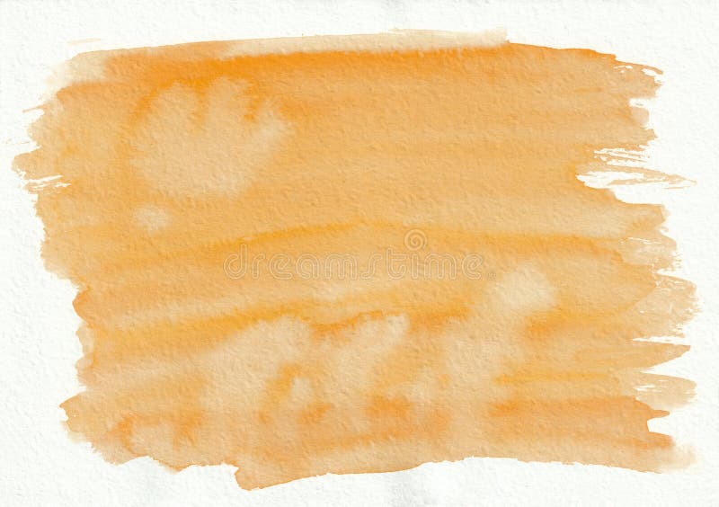 Orange Ginger Horizontal Watercolor Gradient Hand Drawn Back Stock ...
