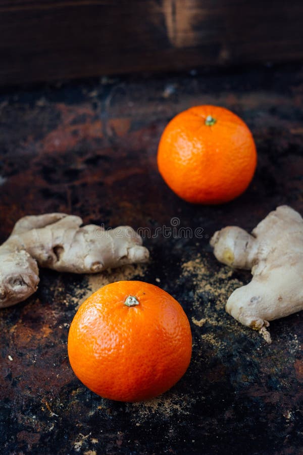 Orange and ginger stock image. Image of orange, grounded - 86735829