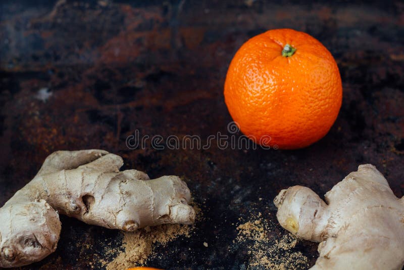 Orange and ginger stock photo. Image of ginger, orange - 102029206